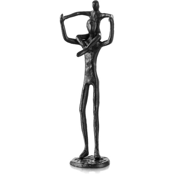 Accents | Dad Son Iron Sculpture Heartwarming Fathers Day Gift Metal ...